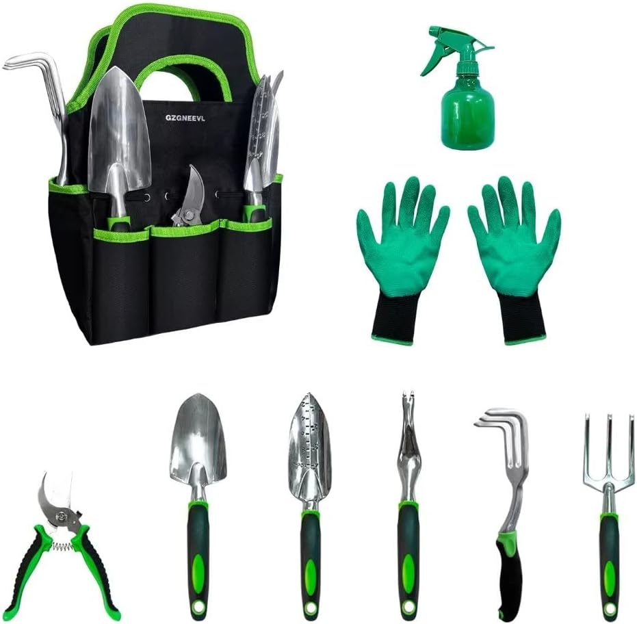 Tools Set with Heavy Duty Aluminum Hand Tools (9 Pcs) – waseeh.com