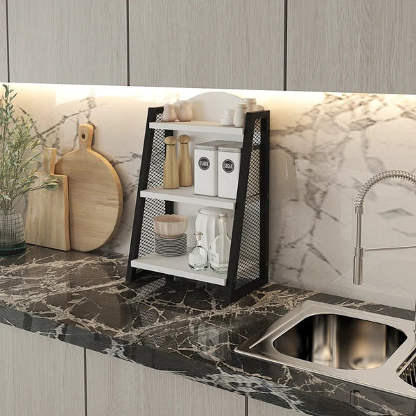 Trestle Modern Spice Coffee Kitchen Organizer Storage Rack – waseeh.com