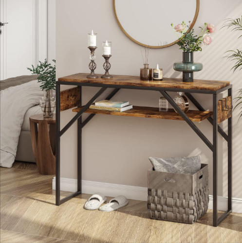 Slender Entryway Lounge Living Room Console Table