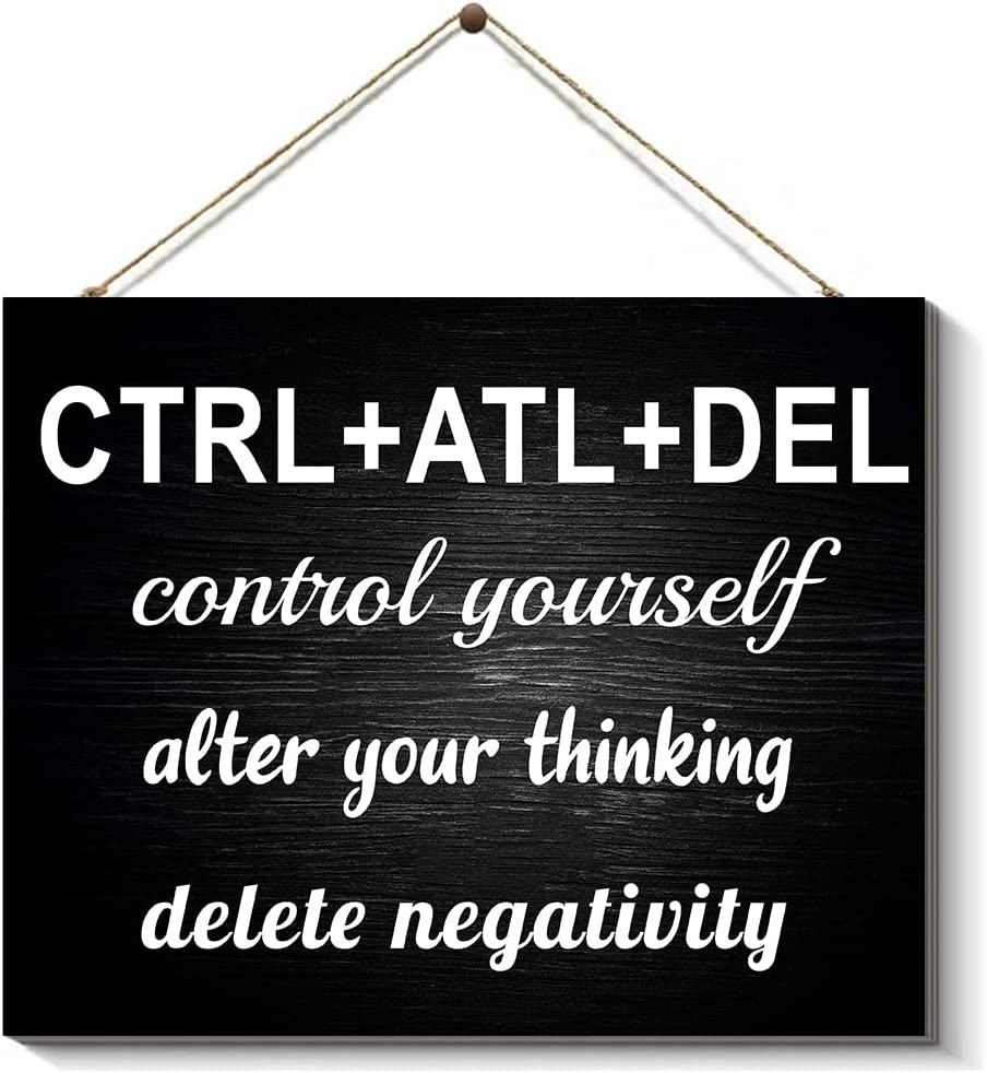 "CTRL ALT DEL " Wall Living Lounge Bedroom Caption Home Decor – waseeh.com