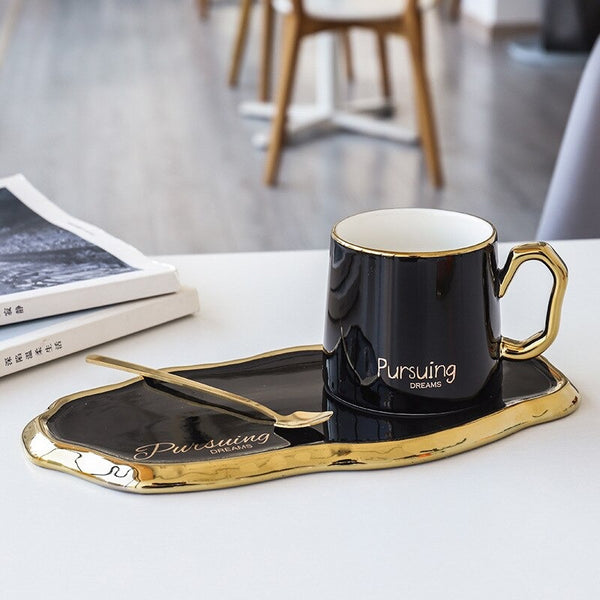 Nordic Luxury Gold Tea Cups – waseeh.com