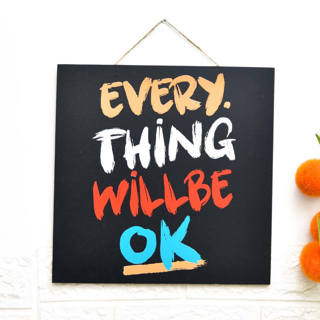 Wall "Everything OK" Caption Decor