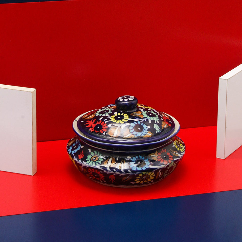 Vintage Multani Handi-Blue pottery – waseeh.com