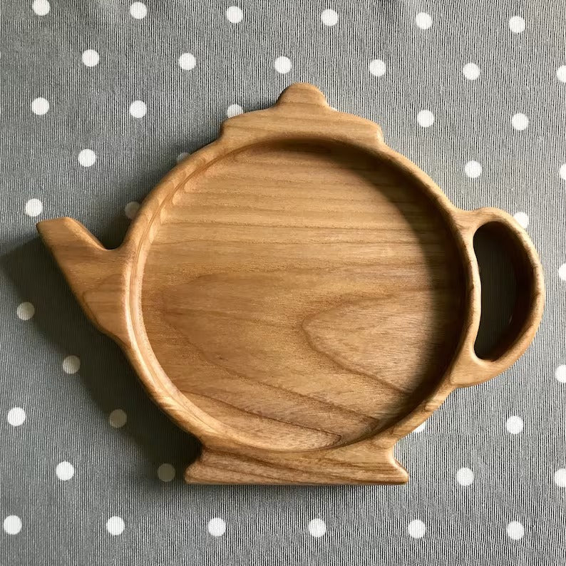 Teapot Wooden Kitchen Serving Tray – waseeh.com